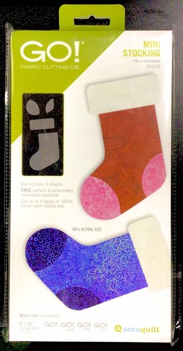Accuquilt Go! Die - Mini Stocking 55218 -NEW | eBay