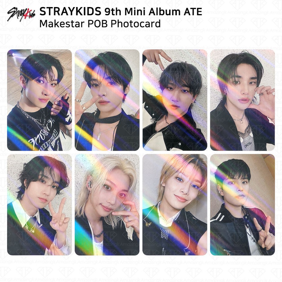 Stray Kids 9th Mini Album ATE POB Photocard AppleMusic Aladin Withmuu ...