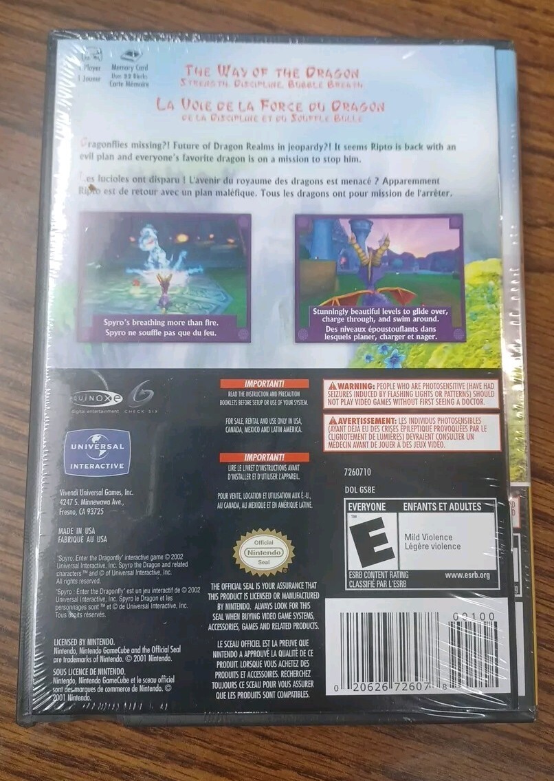 Spyro: Enter the Dragonfly (Nintendo GameCube, 2002) for sale online | eBay