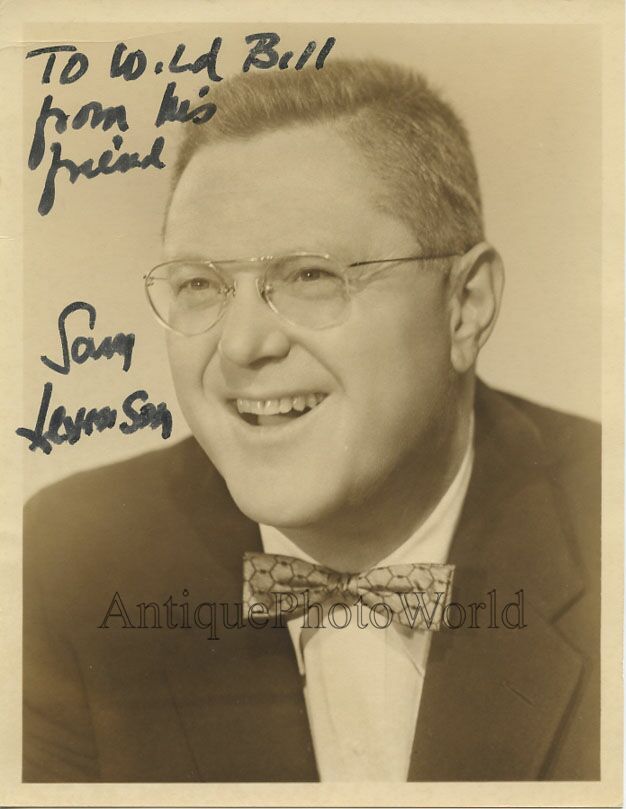 Sam Levenson comedian vintage hand signed autographed photo | eBay UK