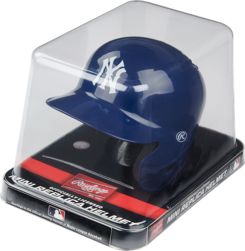 New York Yankees Matte Navy Blue MLB Rawlings Replica Baseball Mini ...