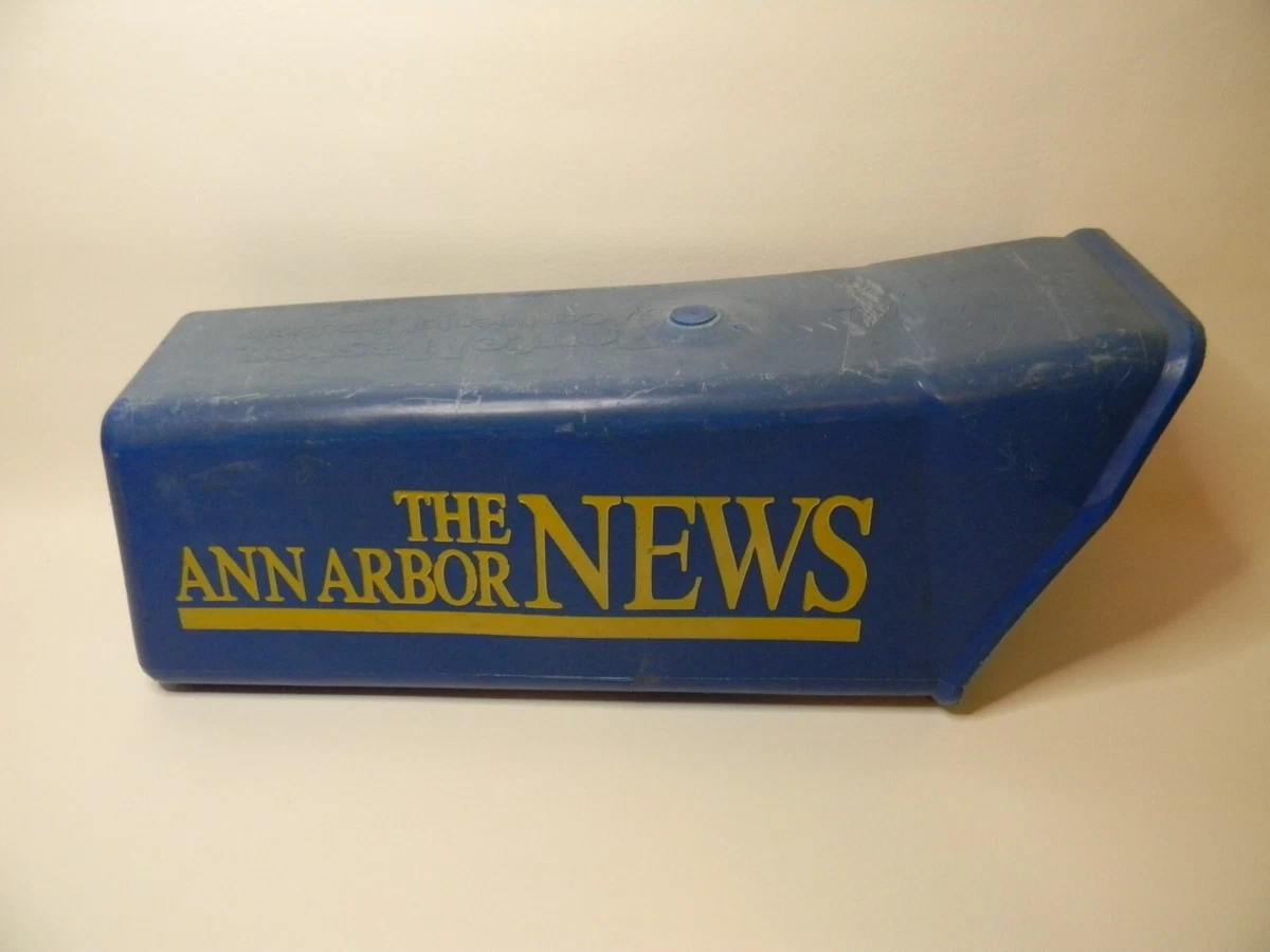 Blue Plastic Newspaper Dispensers