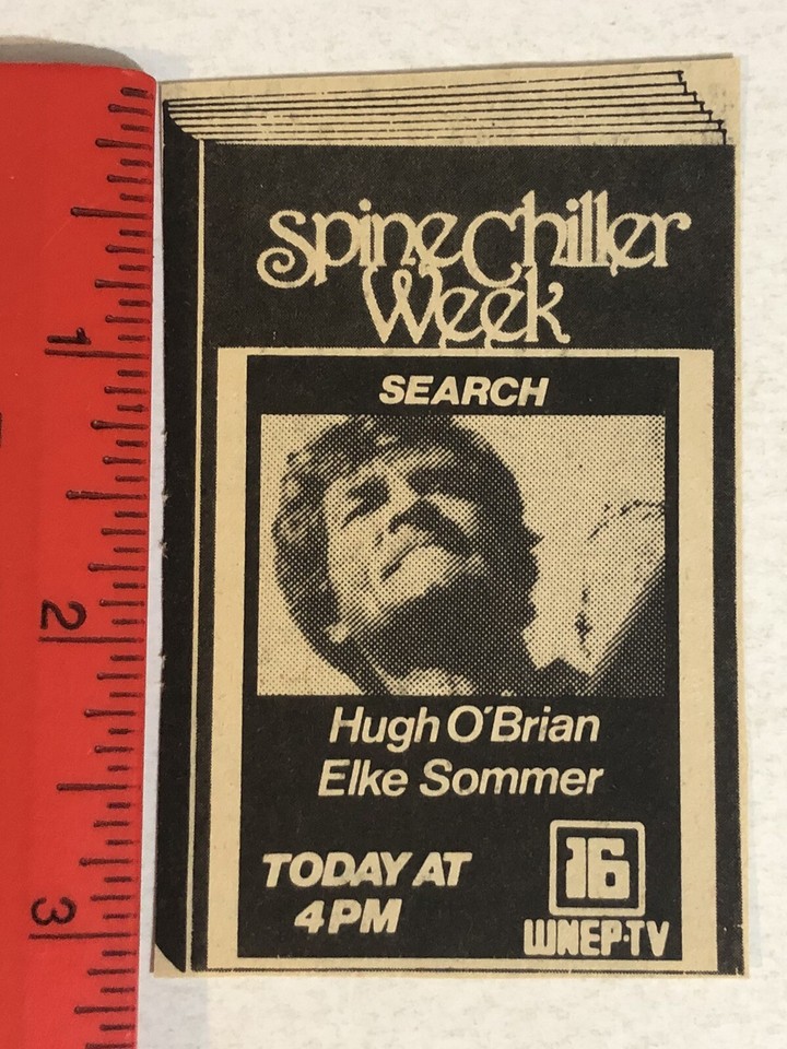 Probe Vintage Tv Guide Print Ad High O’Brian Elke Sommer TPA25 | eBay