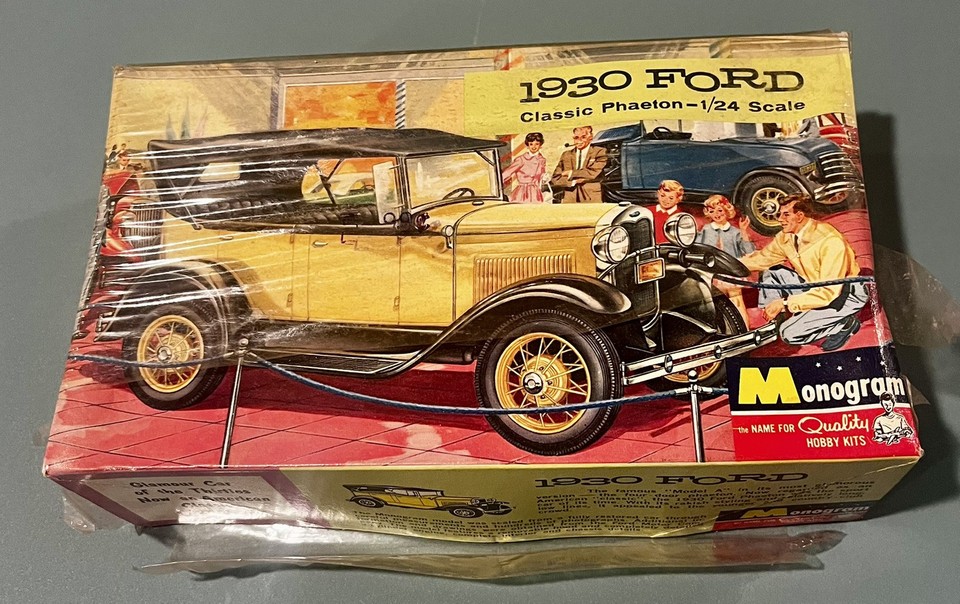 Monogram pc-116 1930 Ford Phaeton old 1965 vintage 1/24 NEW IN SEALED ...