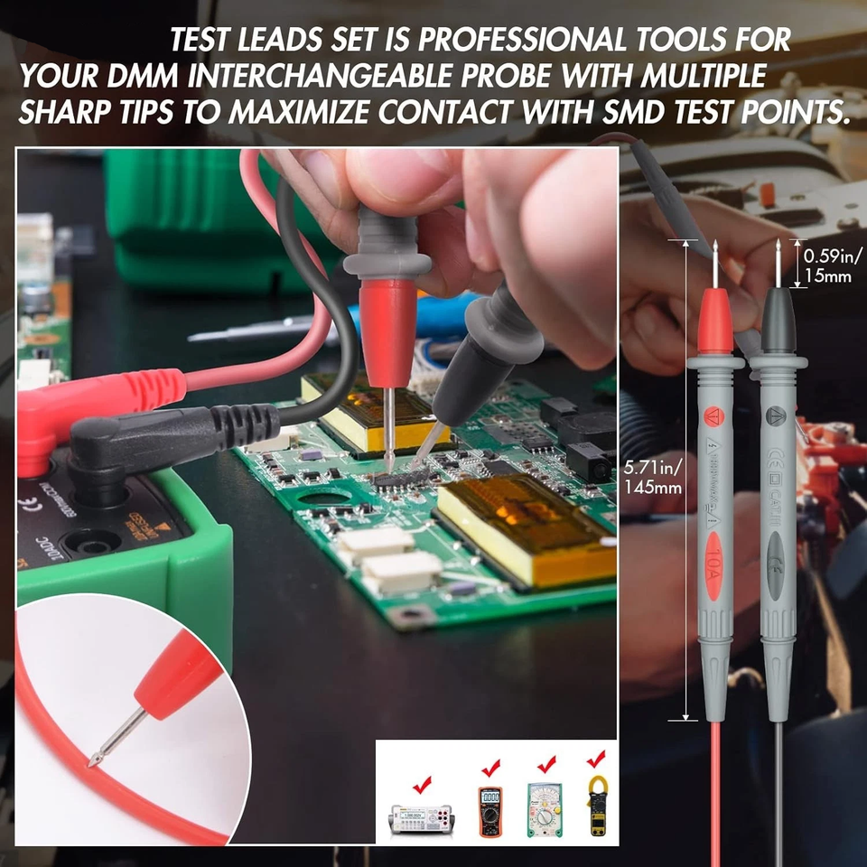 Multimeter Test Lead Kit For FLUKE Multimeter Tester Supplies ...