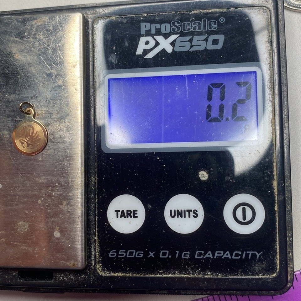 10K yellow gold scorpio scorpion pendant disc vintage | eBay