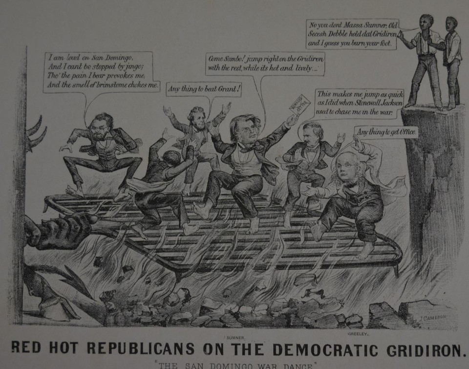 Antique Civil War Art Political Cartoon Political Republicans American ...
