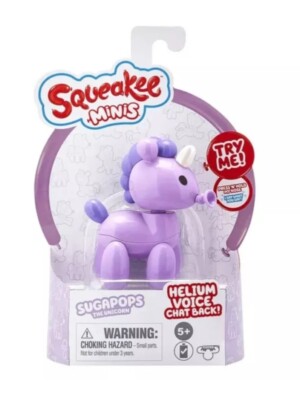 NEW Squeakee Minis Sugapops The Unicorn Interactive Pet - FREE SHIPPING ...