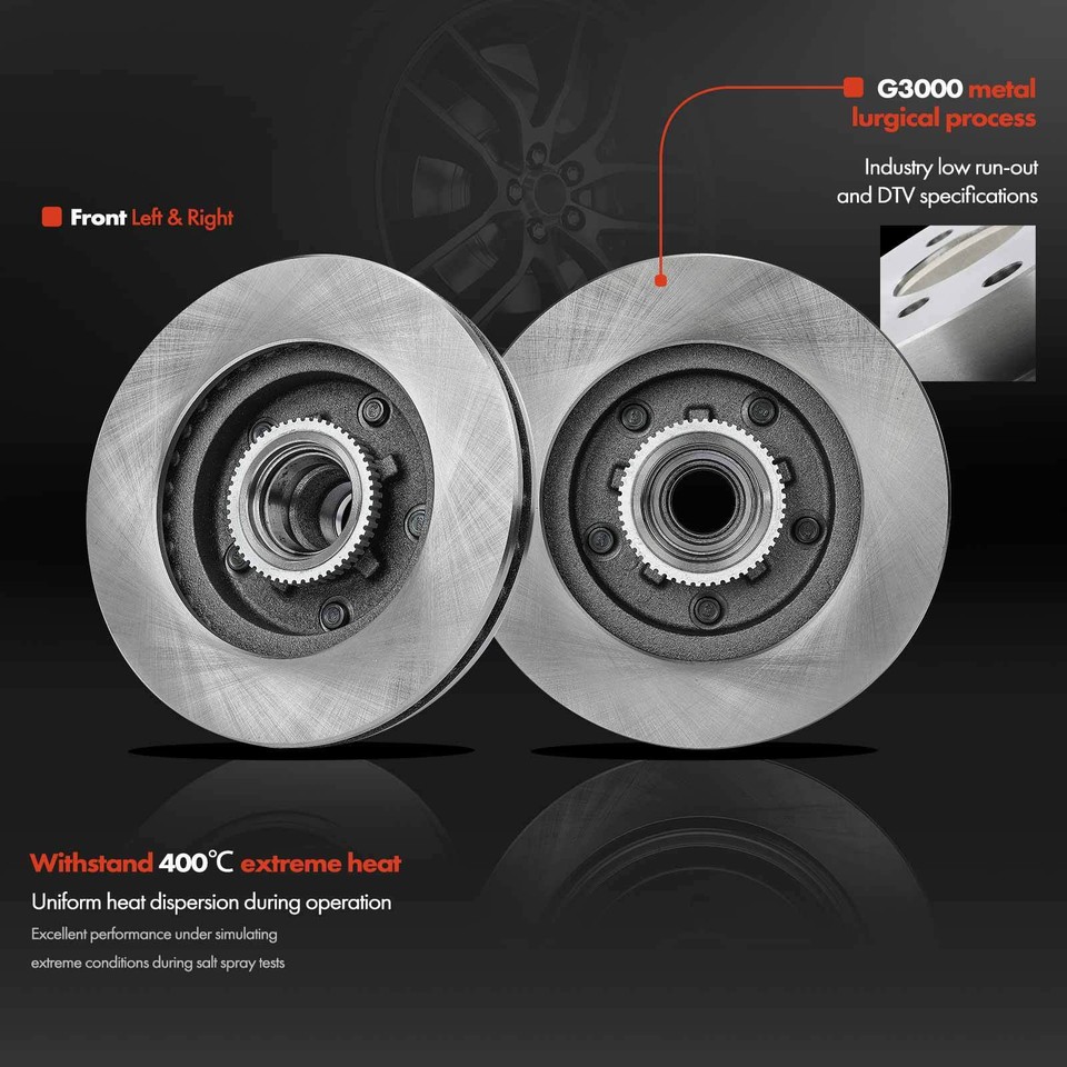 Front Disc Brake Rotor & Brake Pad for Chevy S10 Blazer GMC Jimmy ...