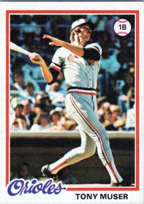 1978 Topps #418 Tony Muser Baltimore Orioles EX | eBay