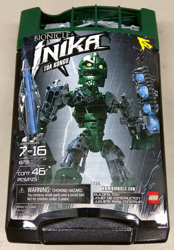 LEGO Bionicle 8731 Toa Kongu NEW! Inika Green Air Kanohi Suletu Zamor ...