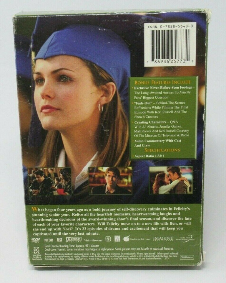 FELICITY: SEASON FOUR - SENIOR YEAR COLLECTION, 6-DISC DVD SET ...