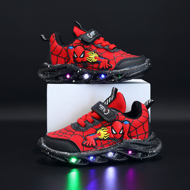 Boys Girls LED Light Up Trainers Kids Luminous Flashing Sneaker Glow ...