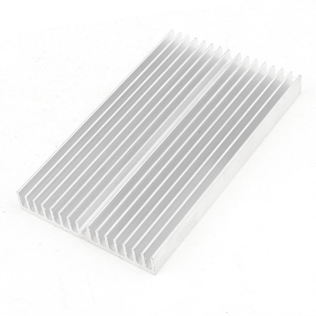 uxcell Silver Tone Aluminum Cooler Radiator Heat Sink Heatsink ...