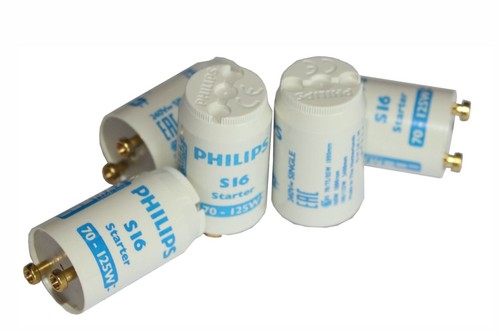 5X PHILIPS S16 Fluorescent Tube Starter 70-125W (FS125) Max Lamp Life ...