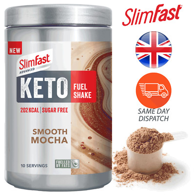 Slimfast Advanced Keto Fuel Shake Smooth Mocha 10 Serving Calcium ...