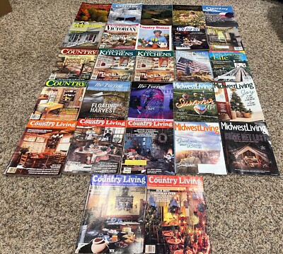 Lot of 27 Country Magazines Midwest Living, Country Living, Early ...