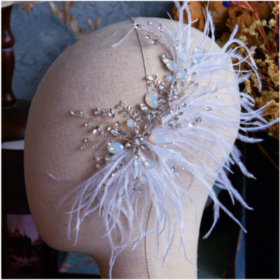 Feather Tiara Wedding Wedding Tiaras & Beautiful Bridal Crowns | Lace