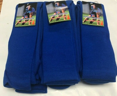 Russell Athletic All Sport Socks One Dozen ROYAL BLUE Medium Shoe size ...