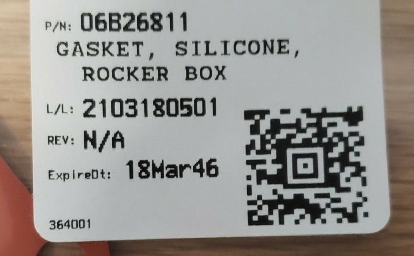 Lycoming Silicone Rocker Box Gasket 06B26811 6 PACK for sale online | eBay