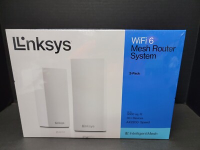 Linksys MX20WH2 AX2200 Dual-Band Mesh WiFi 6 System - 2.2 Gbps | eBay
