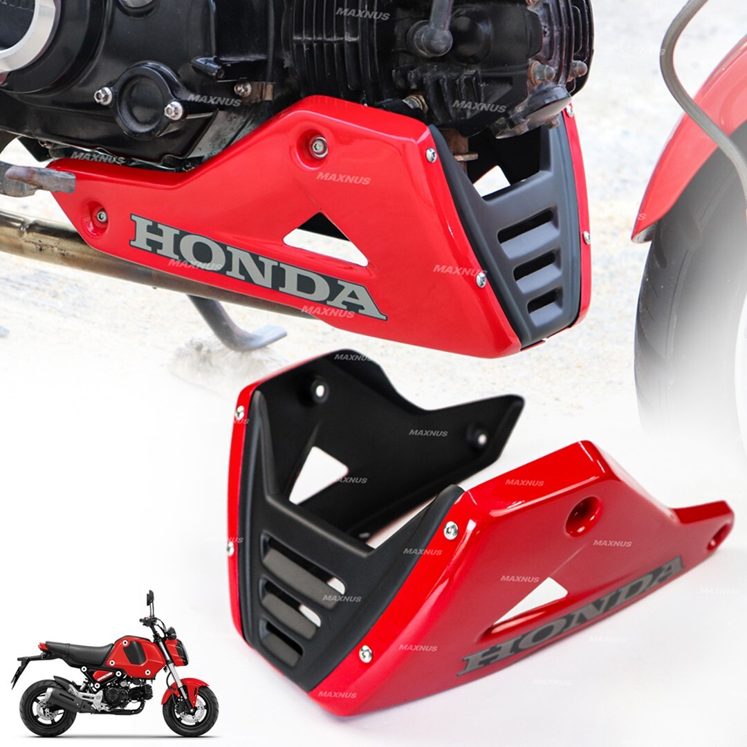 2021-2024 Honda Grom 125 Red Belly Pan Under Crank Fairing Guard Cover ...
