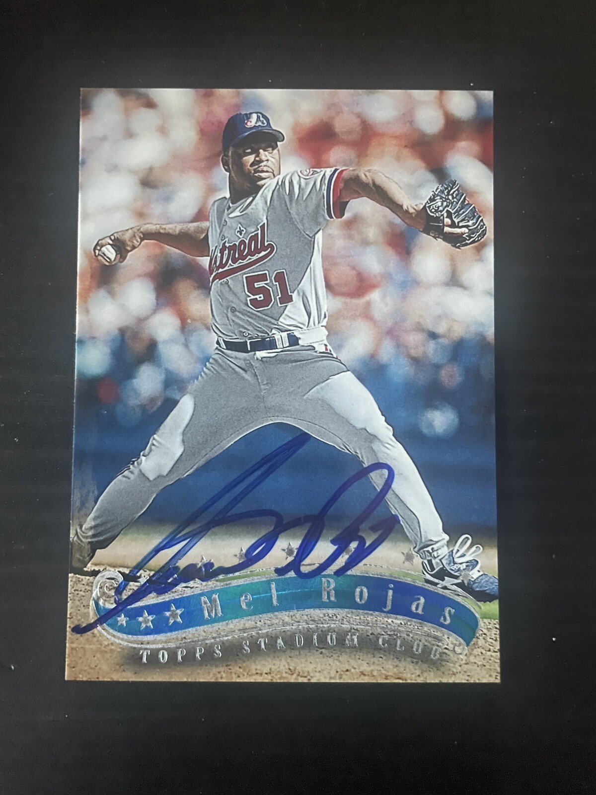 1997 Topps Stadium Club #148 Mel Rojas Montreal Expos Signed Card ...