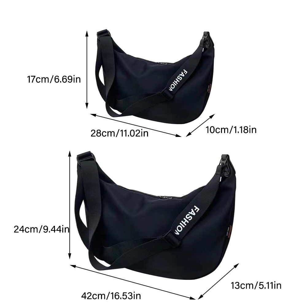 Large Capacity Women Dumpling Bag Oxford Cloth Girls Crossbody Bag | eBay