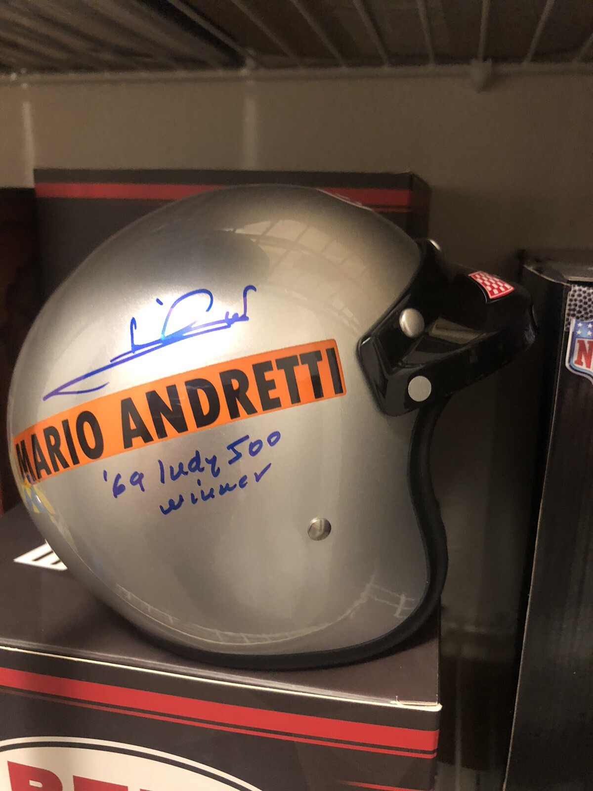 Mario Andretti 1969 Indy 500 Champion 1/2 Scale Replica Mini Helmet ...
