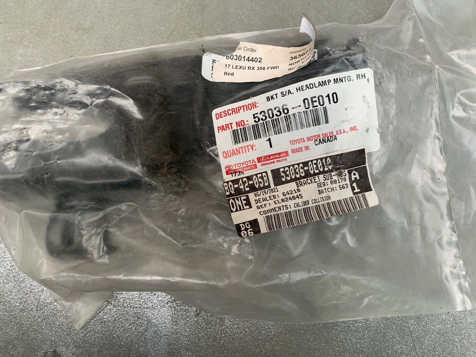 2016-2020 Lexus Headlight Mounting Bracket Right | Genuine OEM | Toyota