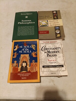 GB90 Lot 4x Peter Kreeft Book Summa Of The Summa Philosophica Pagan ...