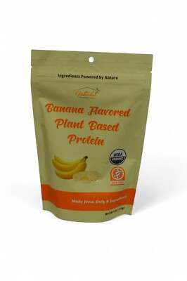Nutri-hut Banana Plant Based Protein Powder 6oz Vegan Organic Non-GMO ...