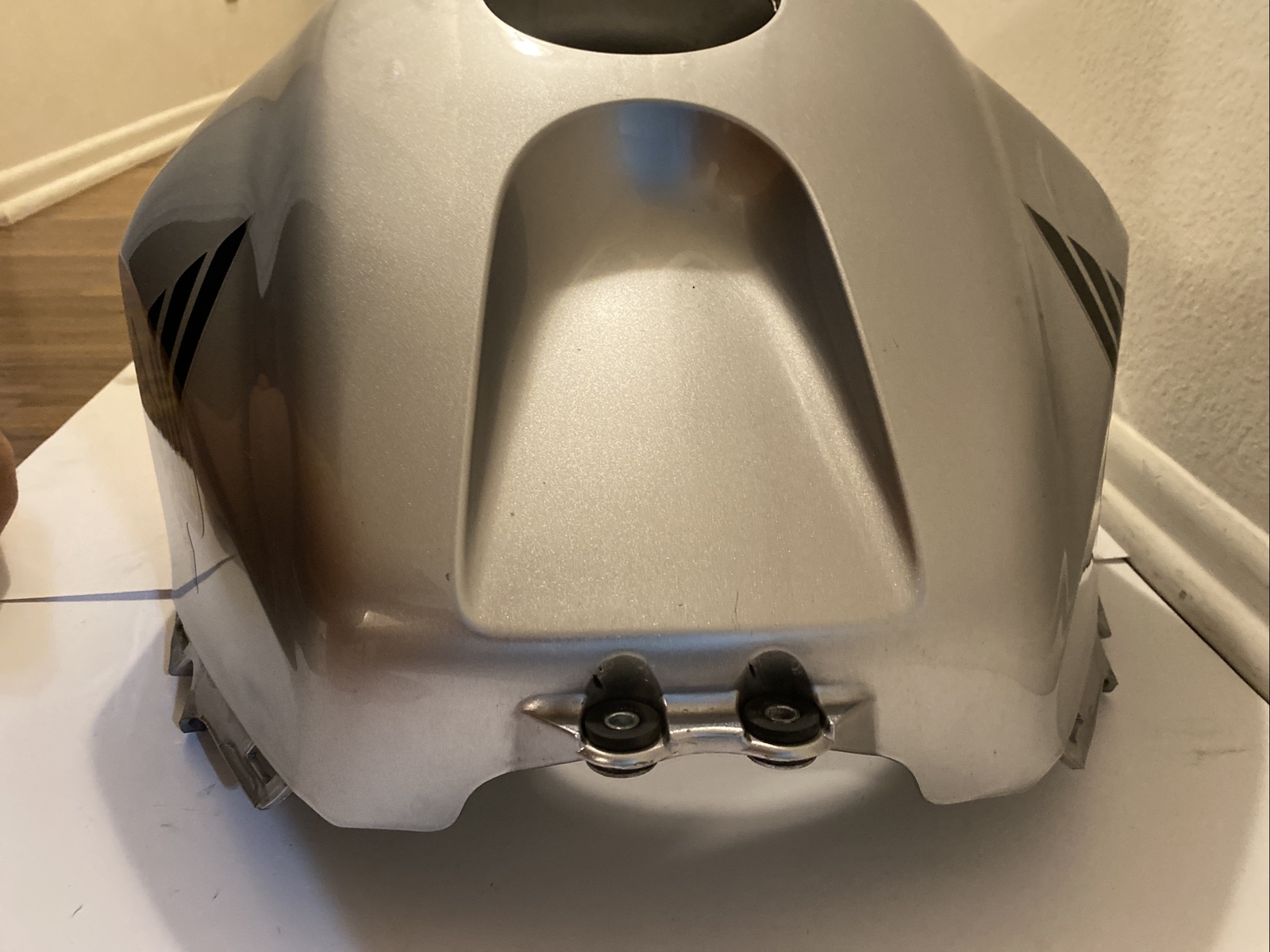 05-06 Honda Cbr600rr Gas Tank Fuel Cell Cover Fairing Cowl OEM Silver ...