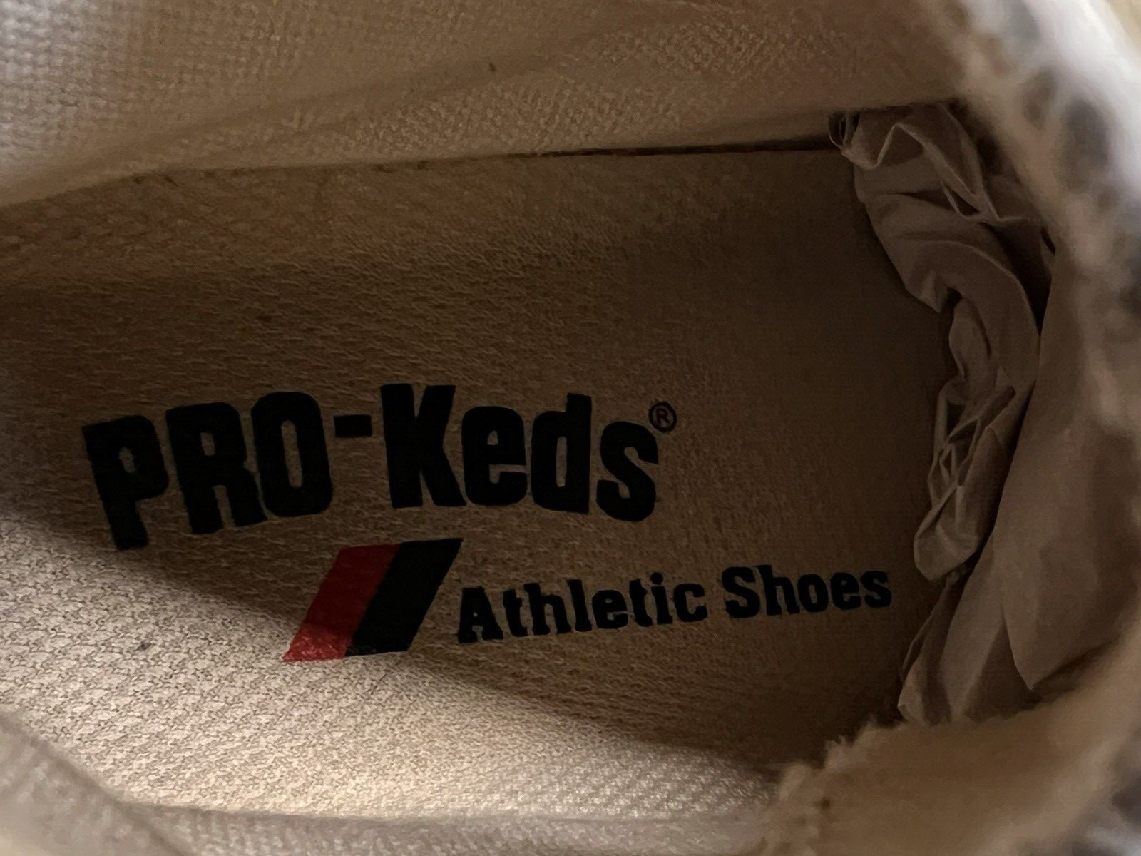 Vintage Pro Keds Mens Size 7 White Leather 69ers High… - Gem