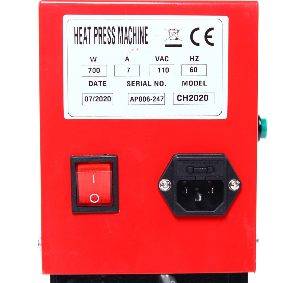 Heat Press Machine Dual Heating Stamping Transfer Printer Wax Extractor ...