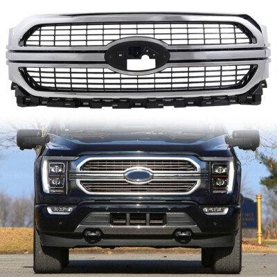 For 2021 2022 2023 Ford F-150 F150 Limited XLT Front Grille NEW ML3Z ...