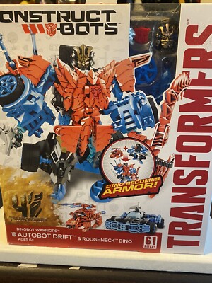Transformers Construct Bots. Autobot Drift & Roughneck Dino | eBay