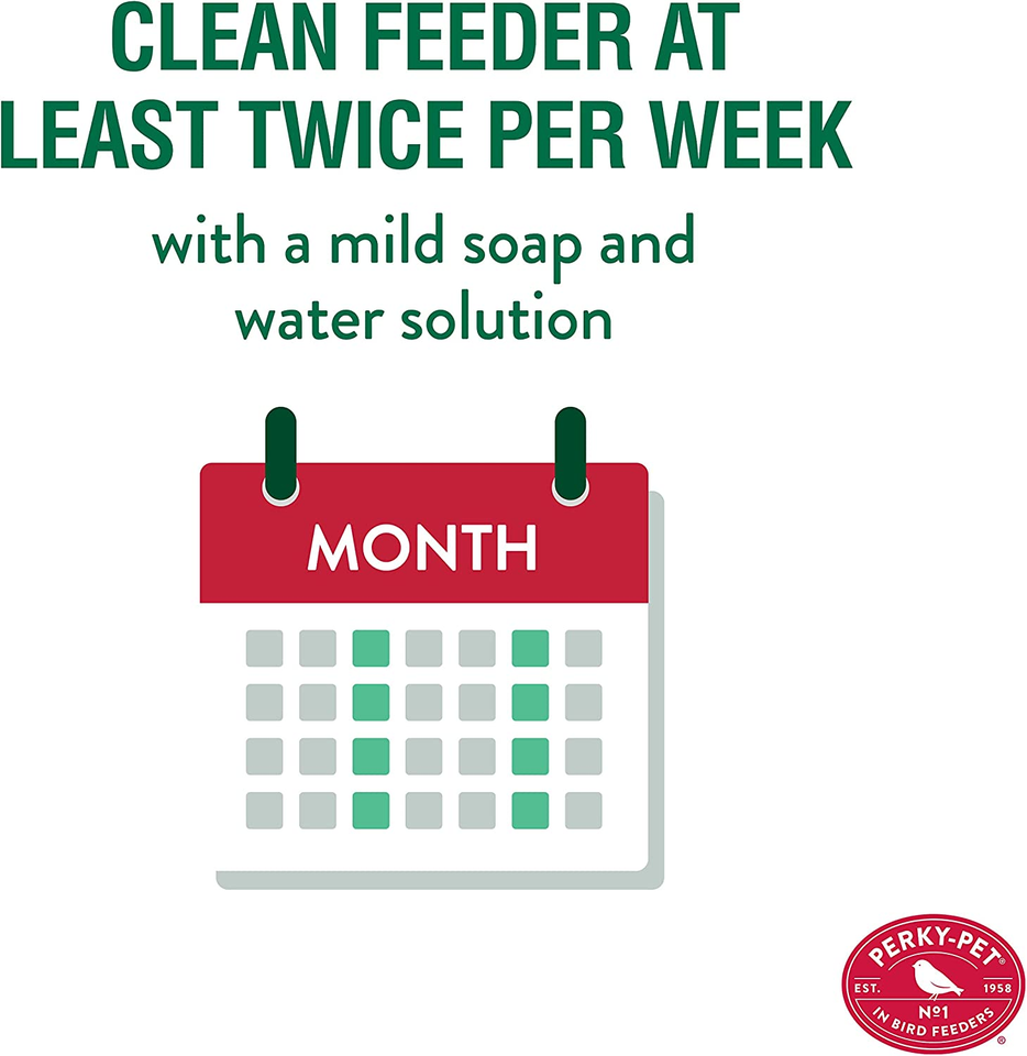 Hummingbird Feeder 30 oz Red Plastic with Perches Built-In Ant Moat Bee ...