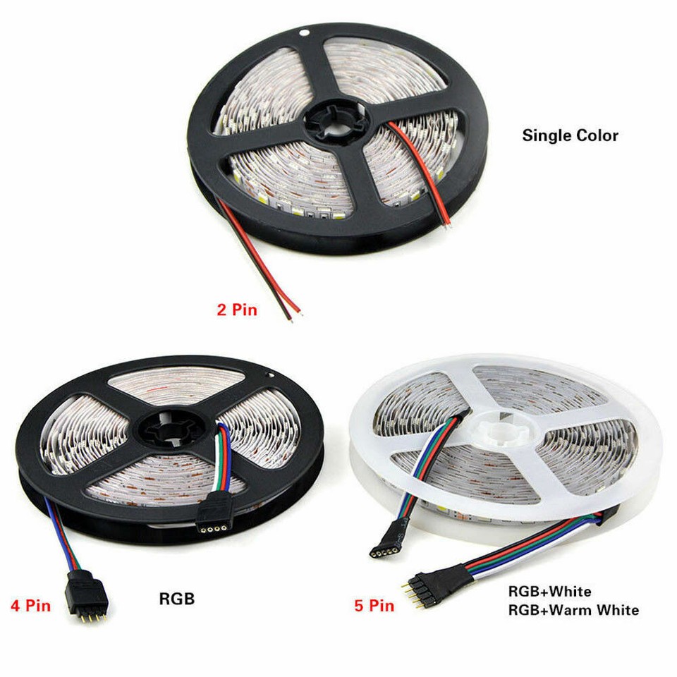 DC12V LED Strip 5M SMD 5050 RGB Waterproof 300LED RGBW RGBWW LED Strips ...
