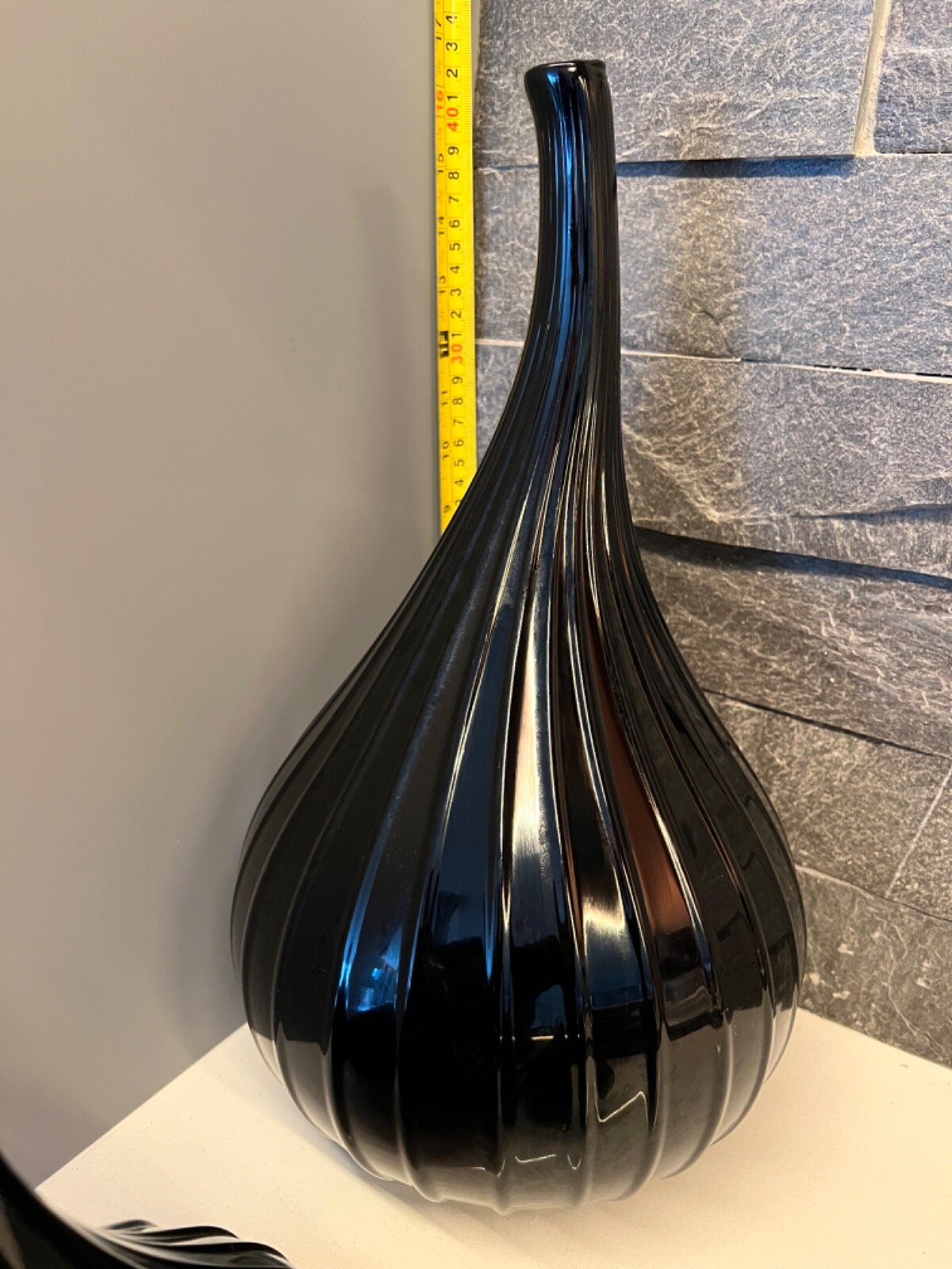 Salviati 'Drops' Vases - Black - Set of 3 - including RARE large size ...