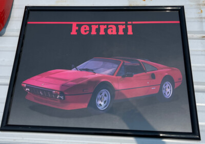 Vintage 1980s Ferrari 308 Framed Poster. 22x28” | eBay