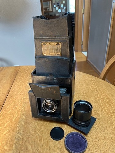 Graflex Auto Cutrain Aperture medium format SLR camera with 2 lenses | eBay