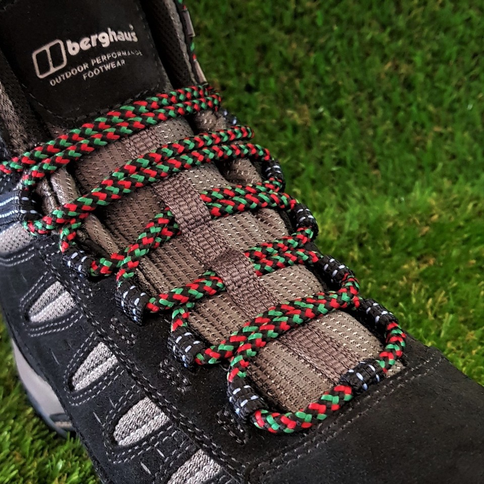 Fabmania® Laces 4mm Strong Round Work Walking Hiking Boot Laces 180 cm ...