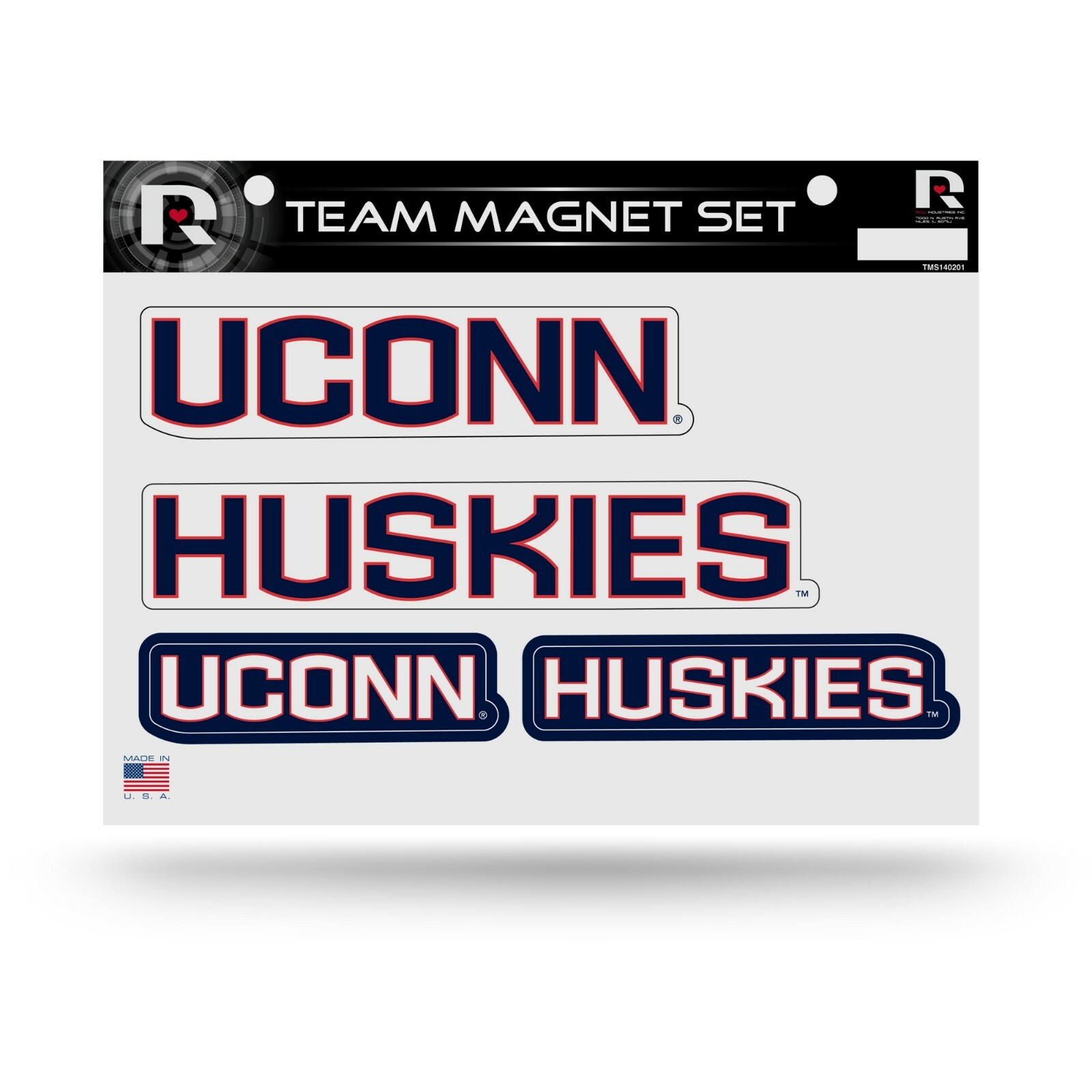 UConn Huskies 3-piece Team Magnet Set. Very Nice! Great Graphics. #916 ...