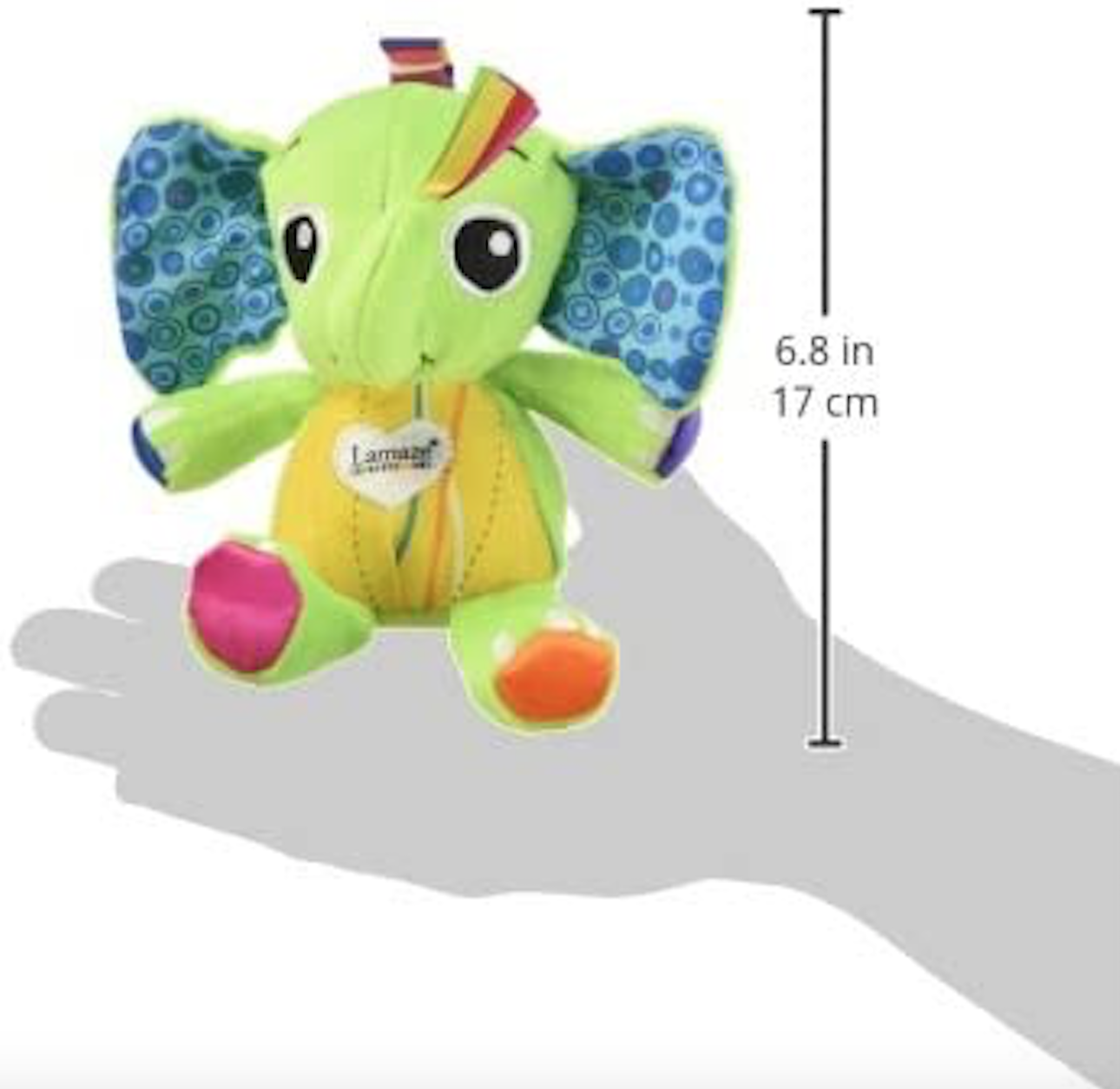 Lamaze All Ears Elephant Baby Toy rattle Crinkle Squeaker Newborn ...
