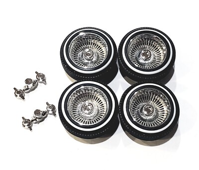 Chrome 65 Lincoln Wire 1/24, 1/25 scale Model Car Rims | eBay
