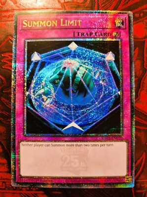 SUMMON LIMIT RA01-EN070 Quarter Century Secret Rare 1st Edition YUGIOH ...