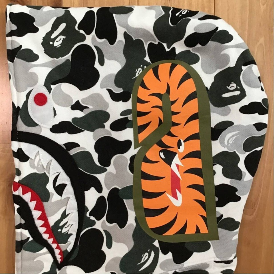 BAPE Kyoto city camo shark full zip hoodie NIGO A Bathing Ape Size S | eBay