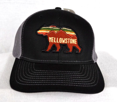 *YELLOWSTONE NATIONAL PARK* Grizzly Bear Trucker Ball cap hat *OURAY ...