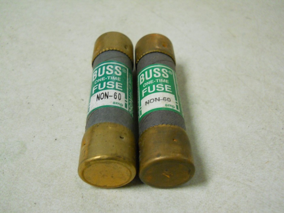 x2 Buss One-Time NON-60 Fuses | eBay